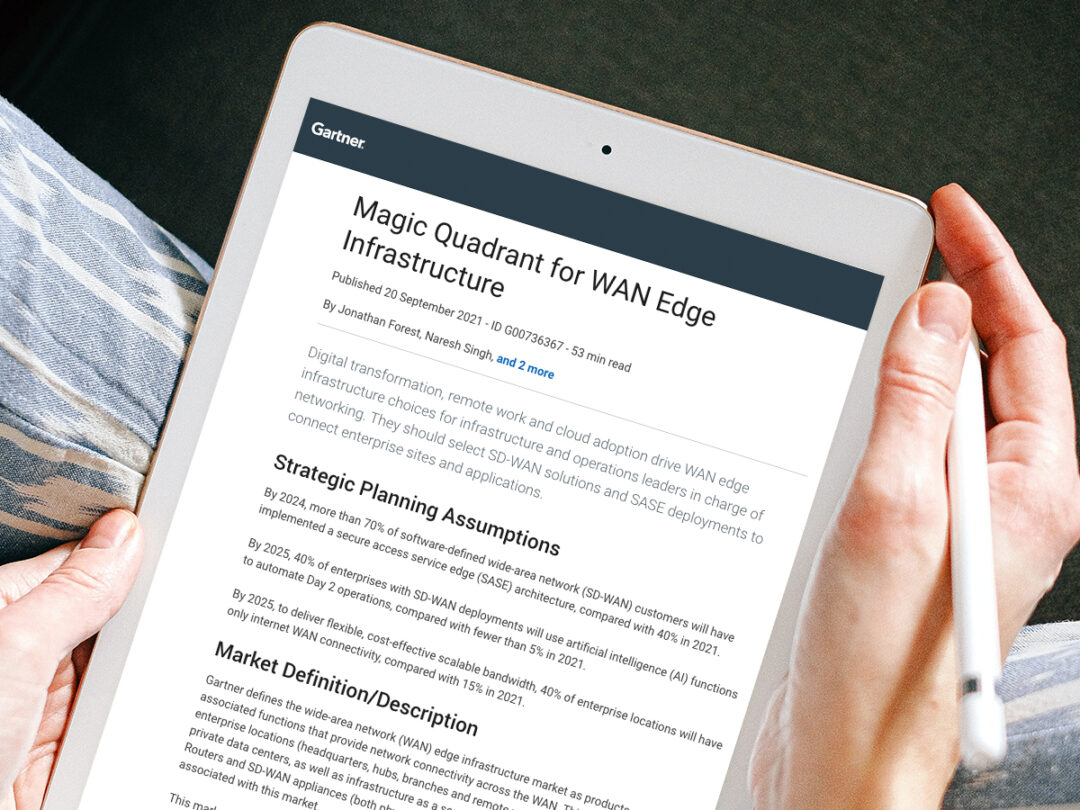 Whitepaper: Magic Quadrant for WAN Edge Infrastructure | CybersecAsia